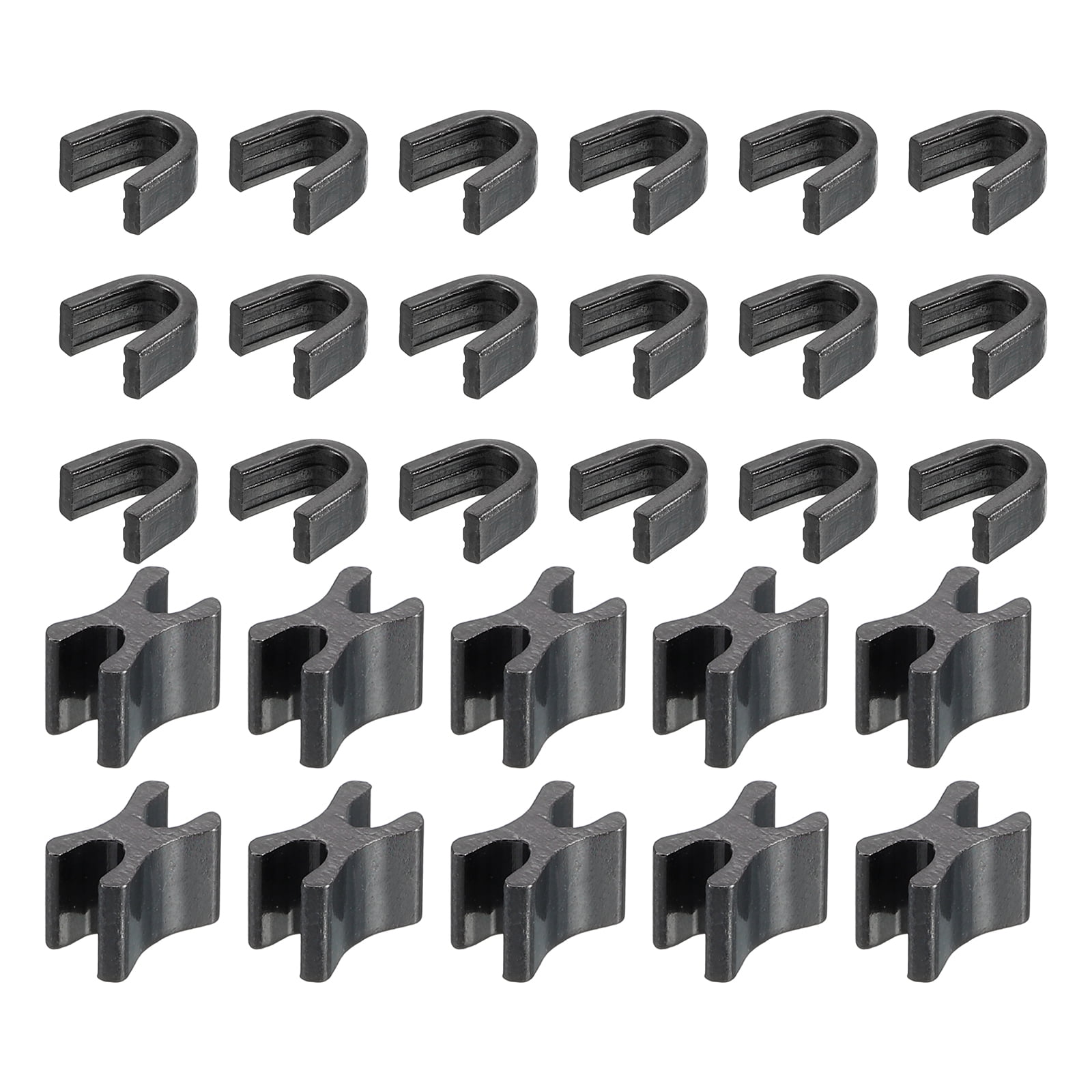 30Set Zipper Slider Retainers, #5 Top Stoppers & Bottom Stops Closed ...