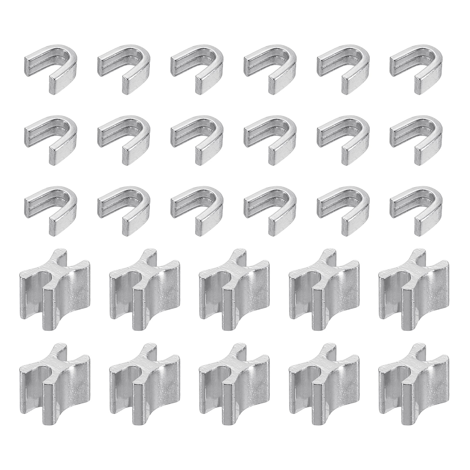 30Set Zipper Slider Retainers, #5 Top Stoppers & Bottom Stops Closed ...