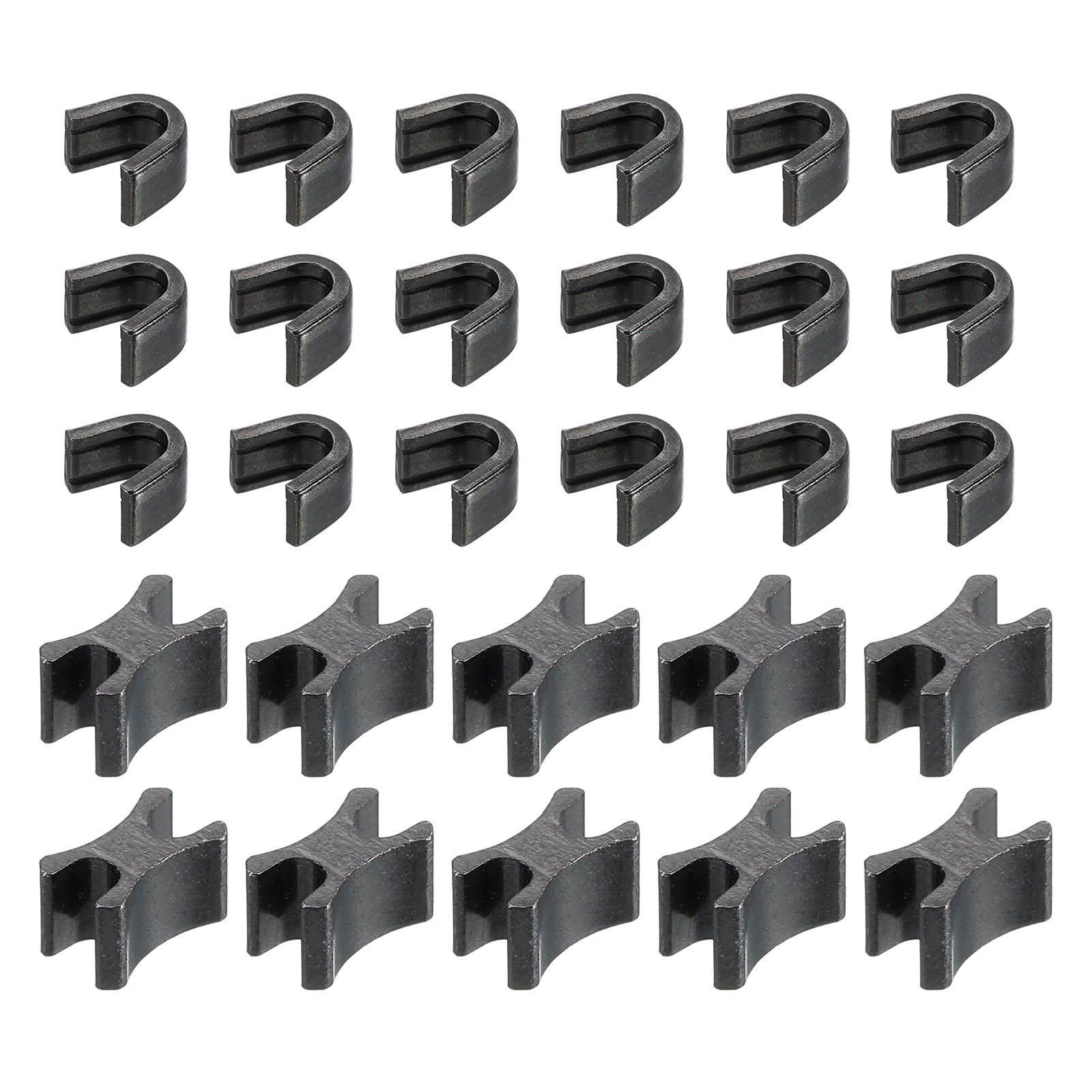 30Set Zipper Slider Retainers, #8 Top Stoppers & Bottom Stops Closed ...