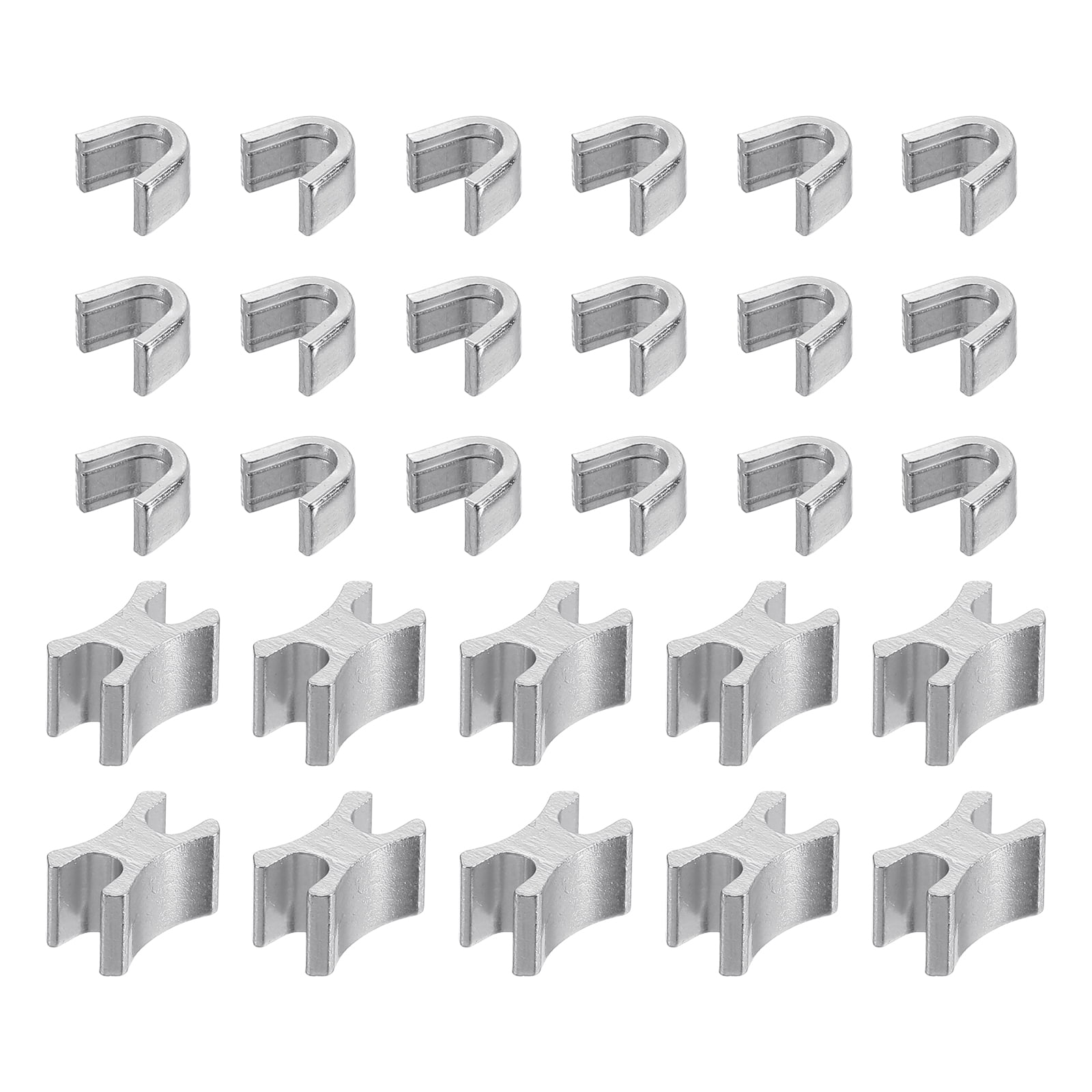30Set Zipper Slider Retainers, #8 Top Stoppers & Bottom Stops Closed ...