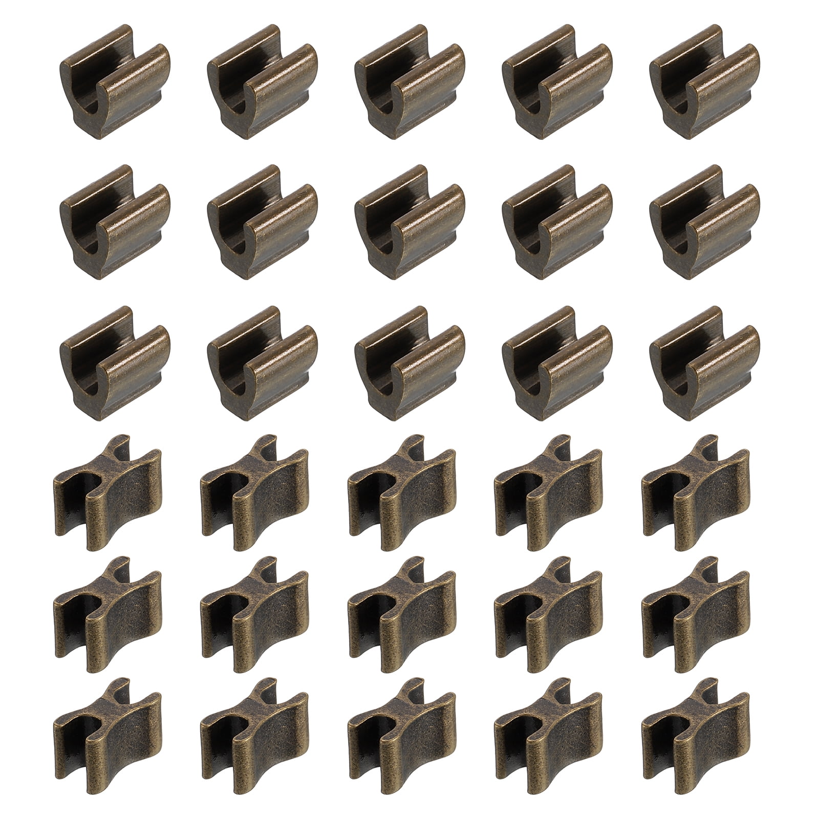 30Set Zipper Slider Retainers Kits, #10 Copper Top & Bottom Stoppers ...