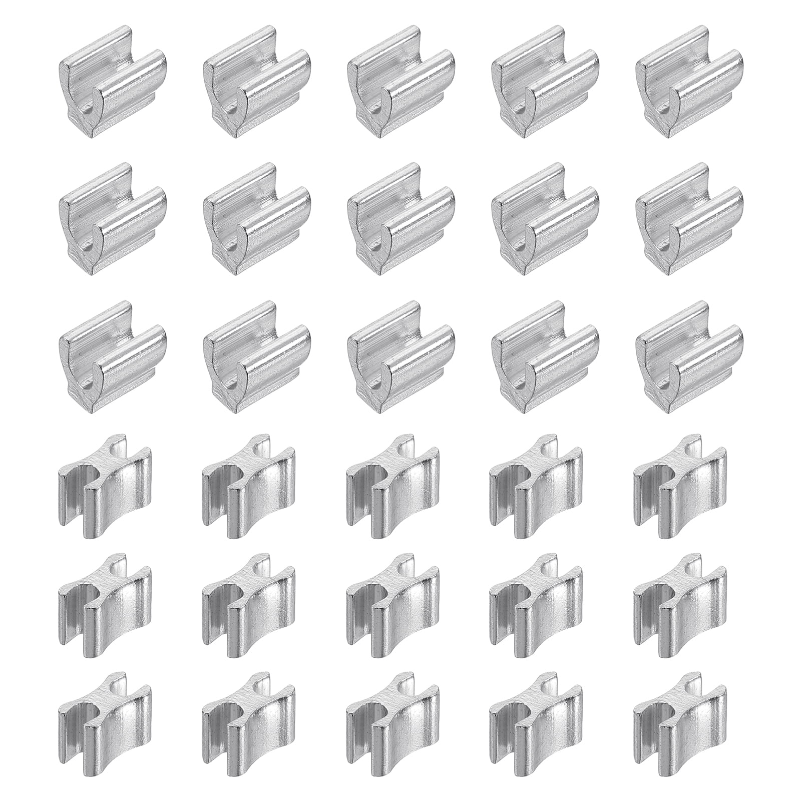 30Set Zipper Slider Retainers Kits, #10 Copper Top & Bottom Stoppers ...