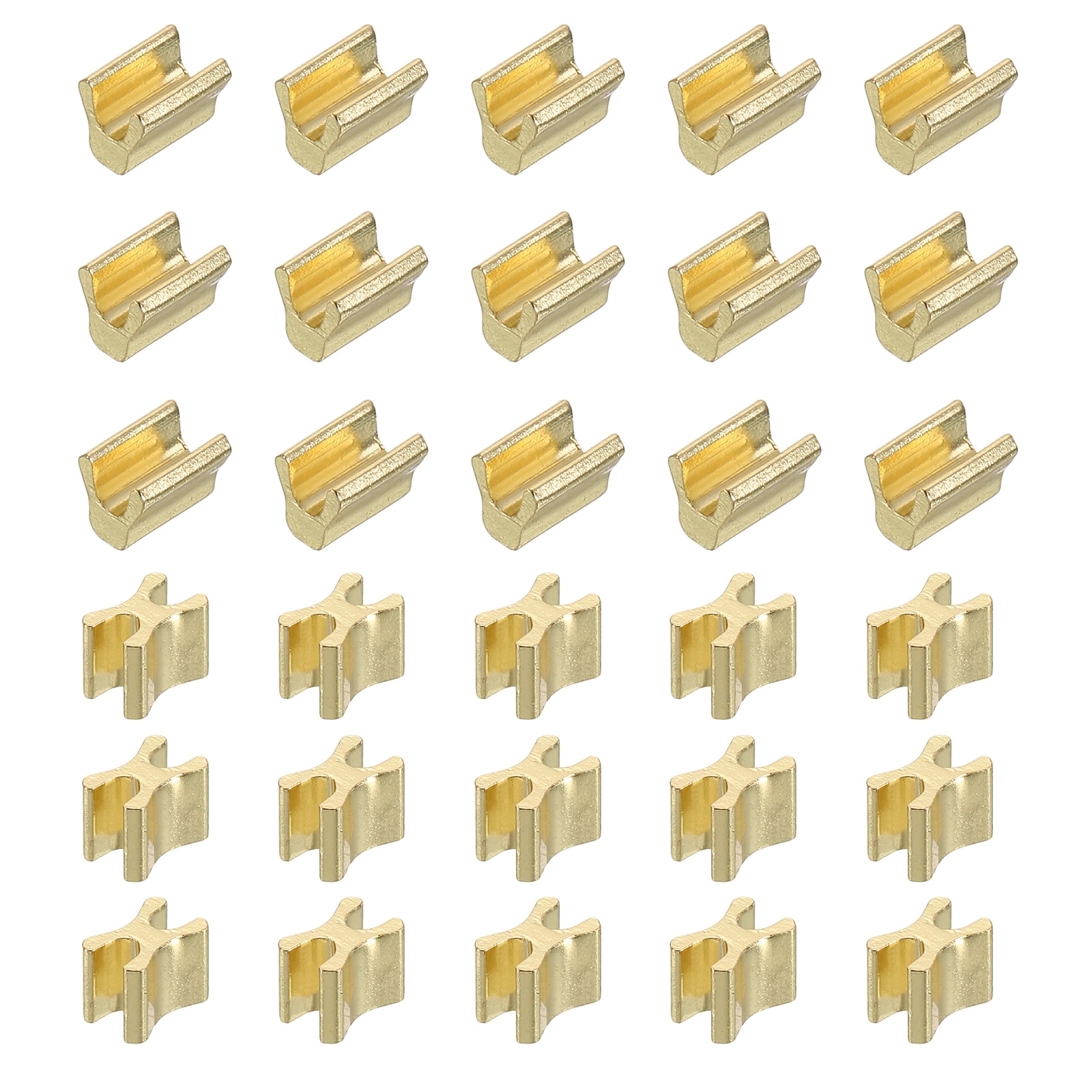30Set Zipper Slider Retainers Kits, #5 Copper Top & Bottom Stoppers ...