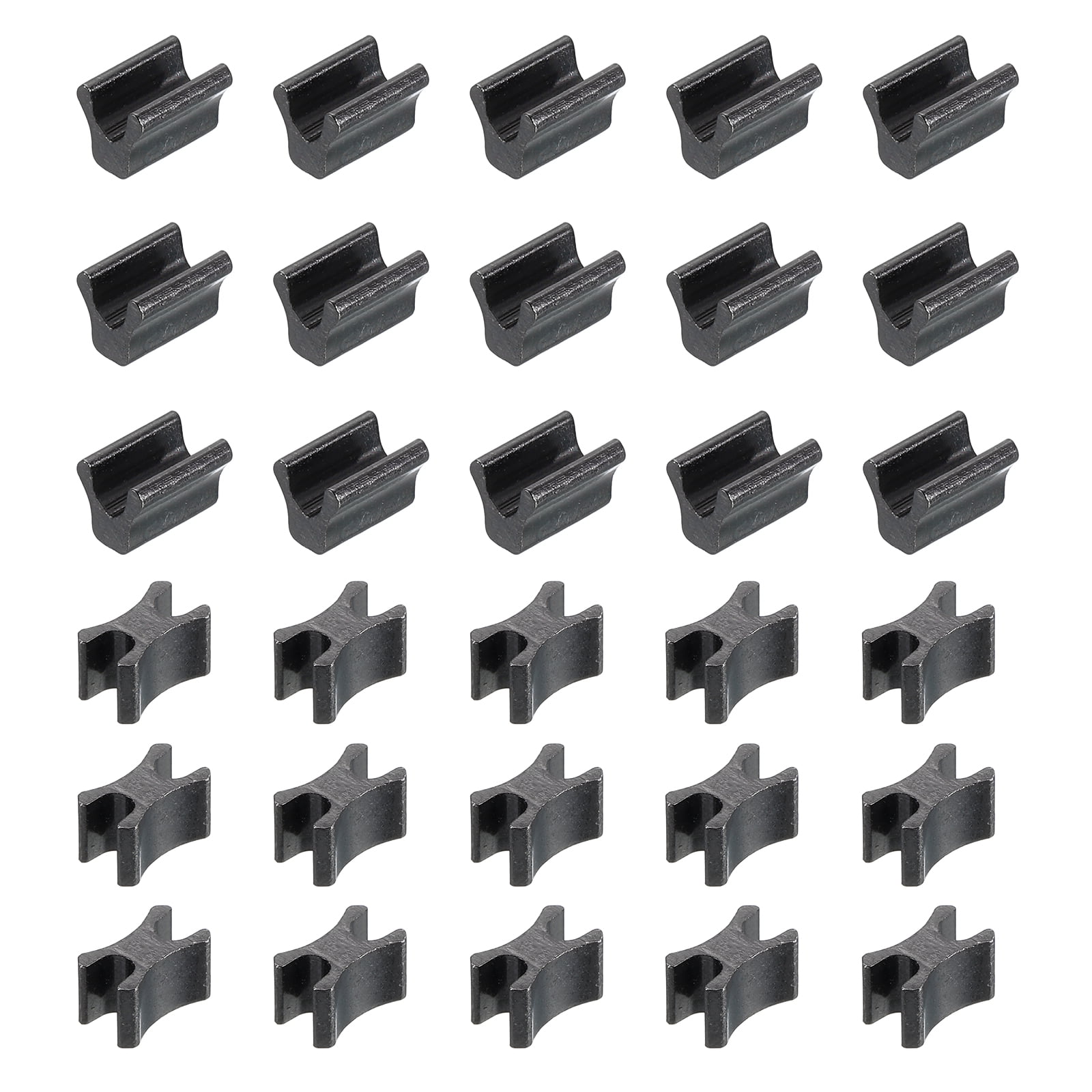 30Set Zipper Slider Retainers Kits, #8 Copper Top & Bottom Stoppers ...