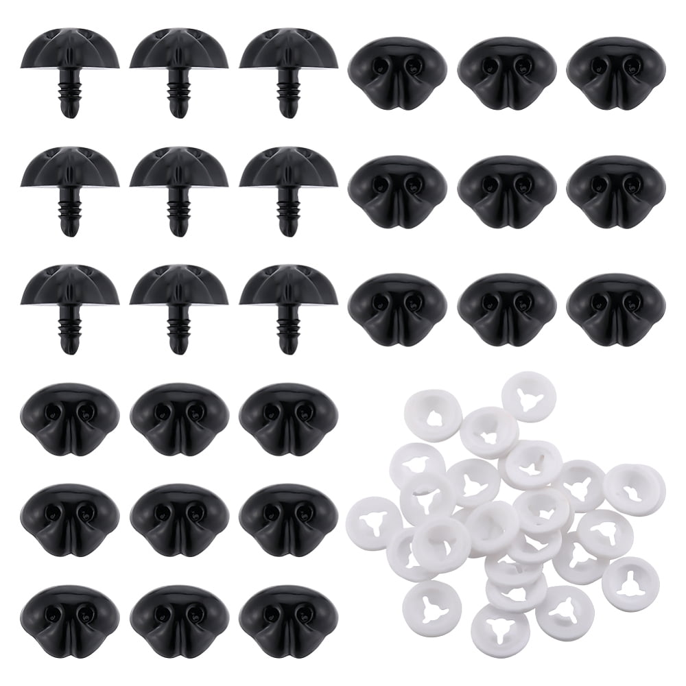 30Sets Plastic Safety Noses Craft Nose with Washers for DIY Doll Toys ...