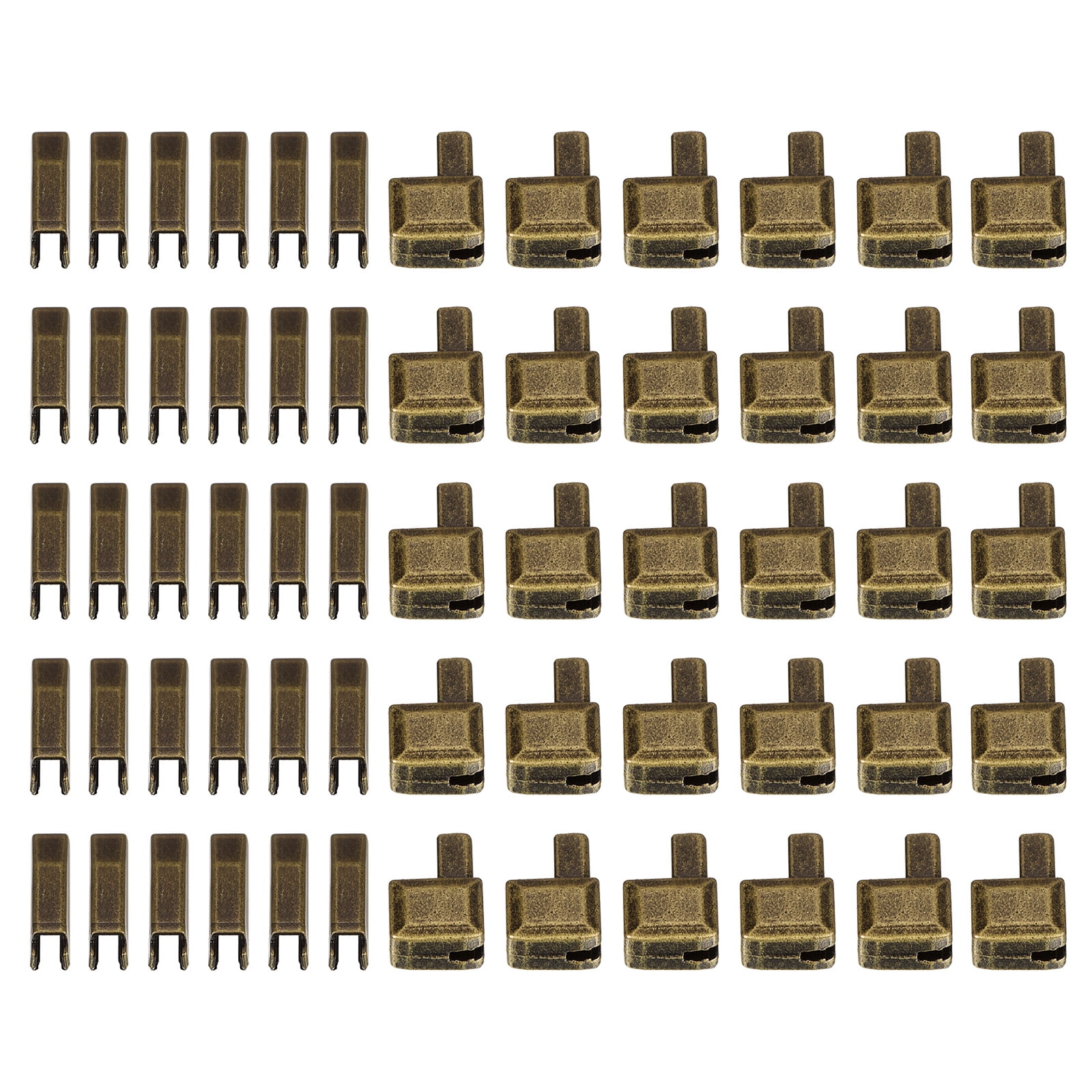30Sets Zipper Repair Kits, #5 Retainers Box & Insertion Pins, Metal ...