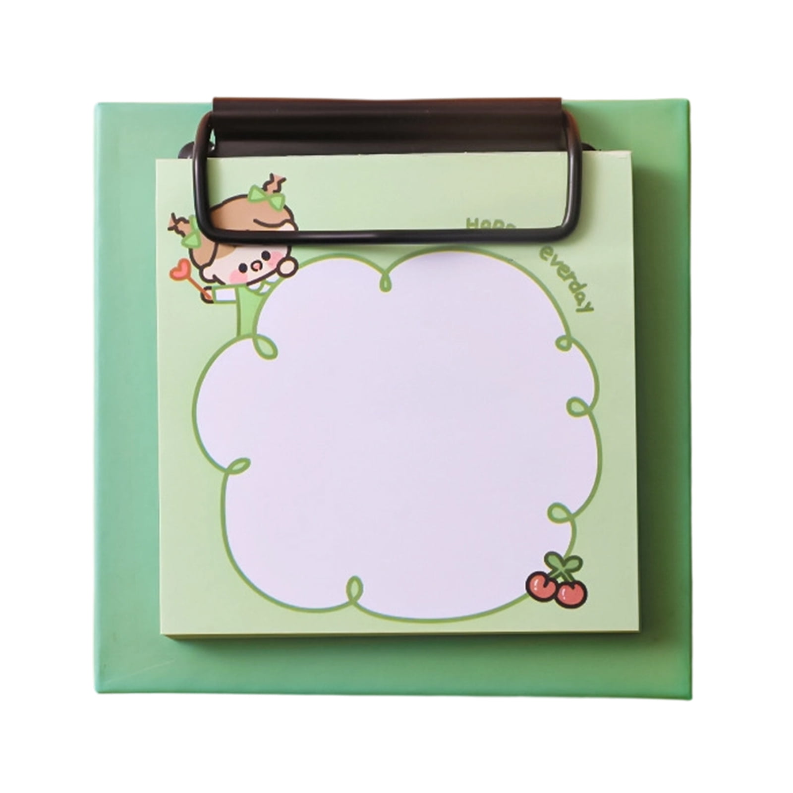 30Sheets Creative Note Pad with Clipboard 3x3Inch Cartoon Notepads ...