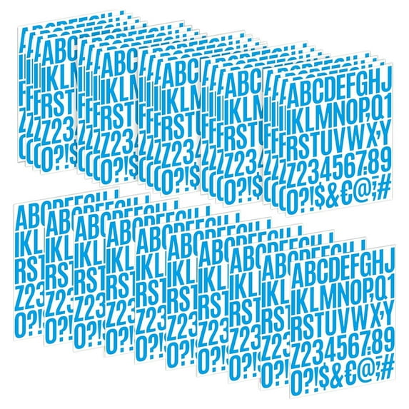 30Sheets Large Letter Sticker Decorative Sticker Gold Glittering Letter ...