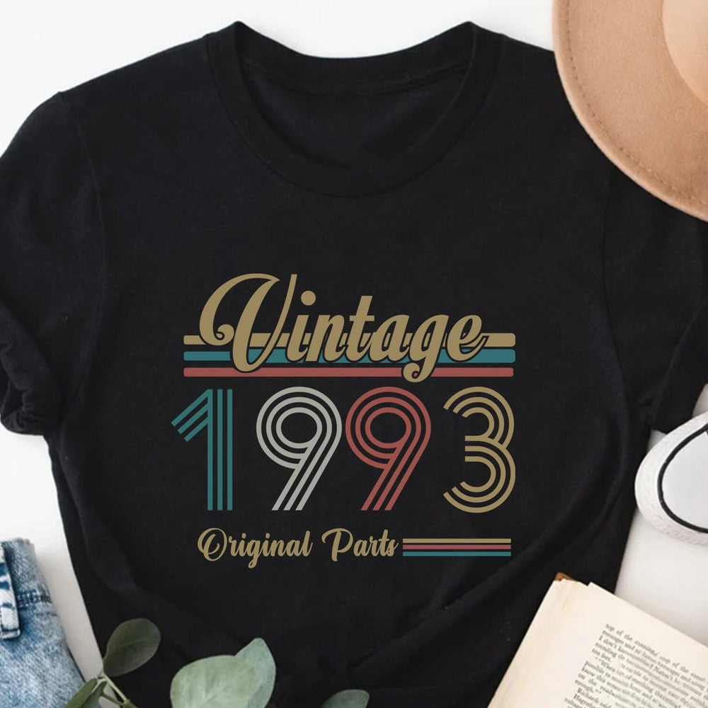 30Th Birthday Gifts Shirt, Vintage 1993 Birthday Shirts, 30Th Birthday ...