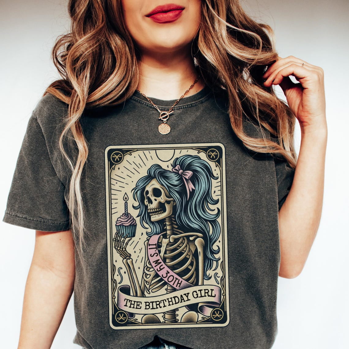30Th Birthday Her, 30Th Birthday Tarot Card T-Shirt, Birthday ...