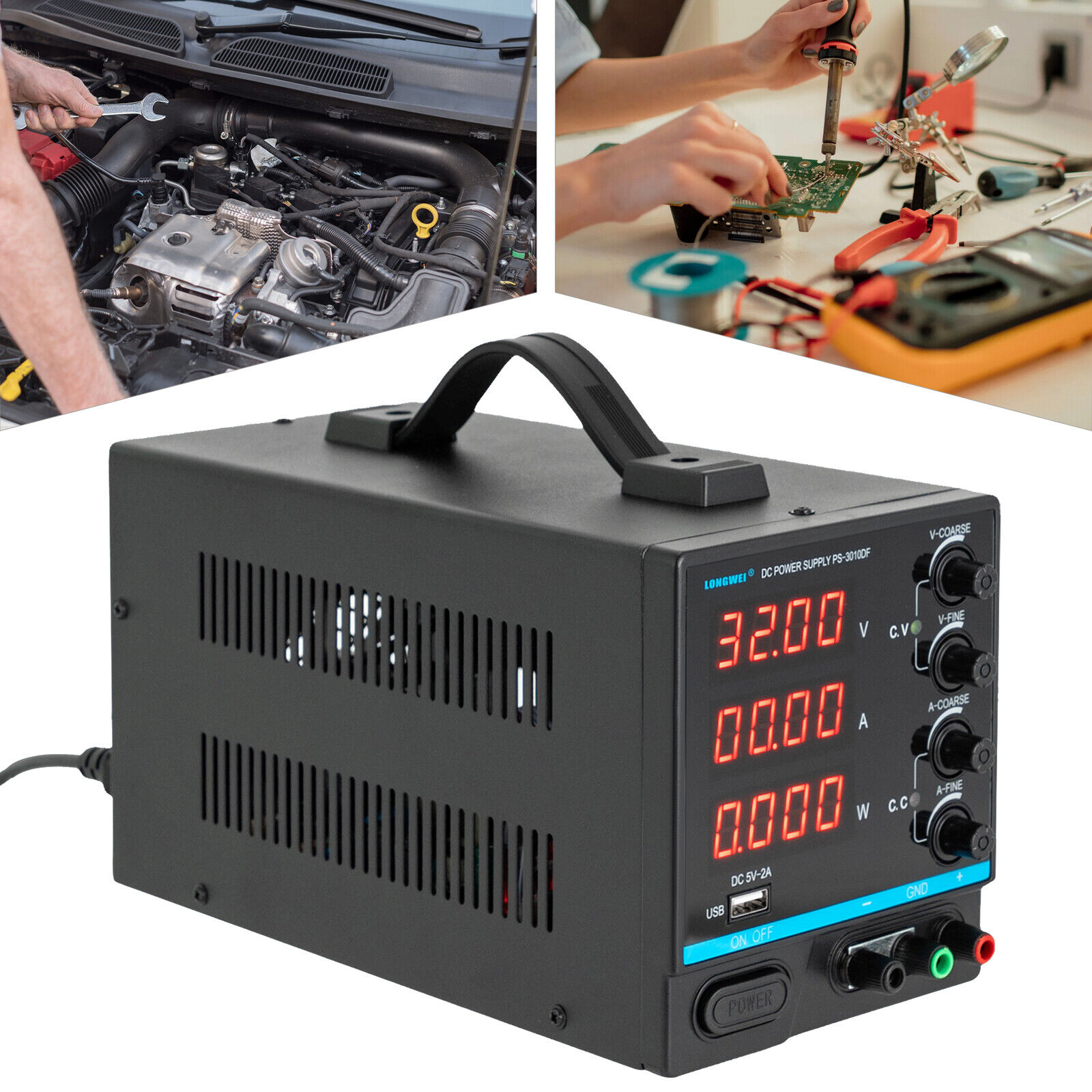 30V/10A Lab Power Supply DC Power Supply Variable DC Voltage Regulator ...