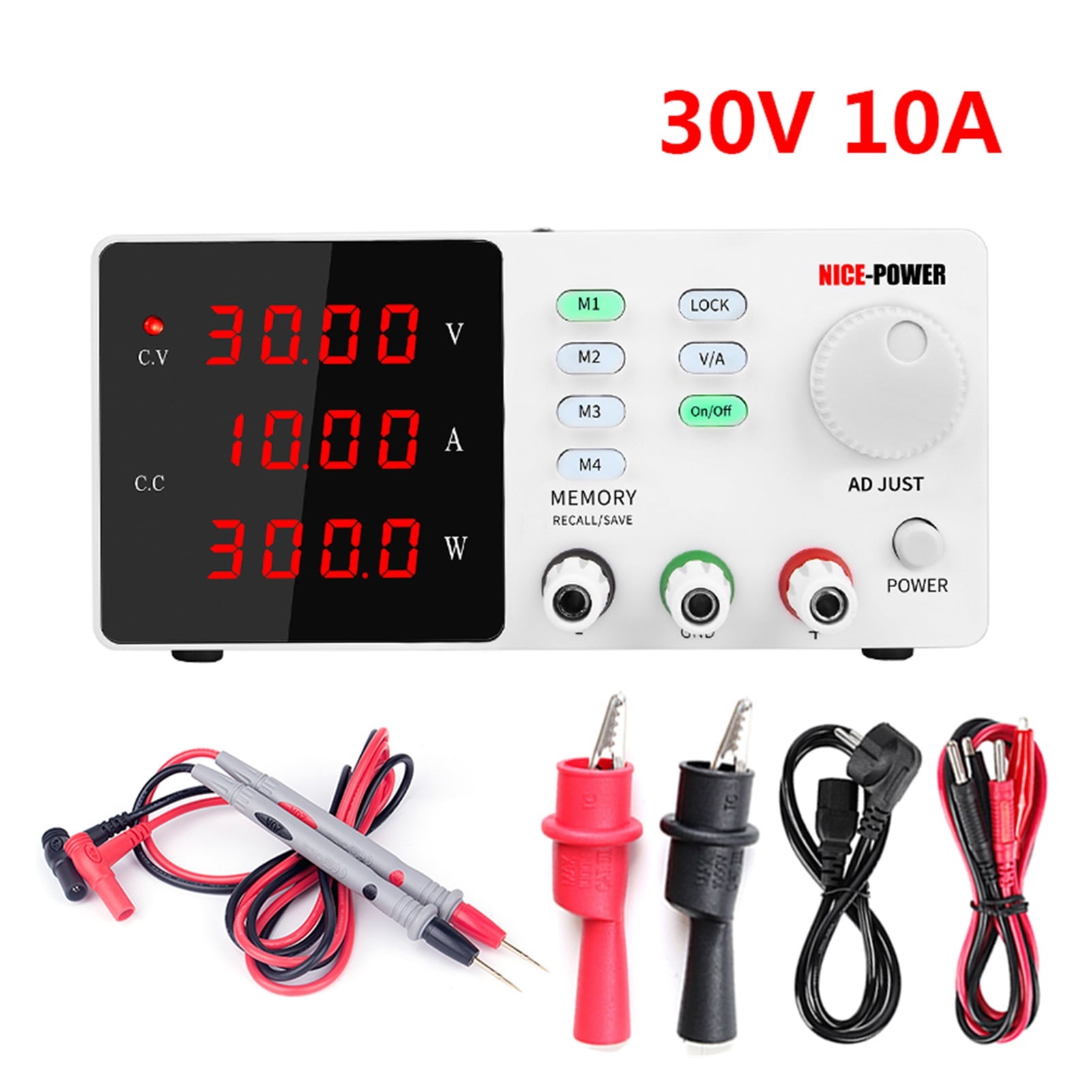 30V 10A Precision Adjustable Digital Programmable Laboratory Switch DC ...