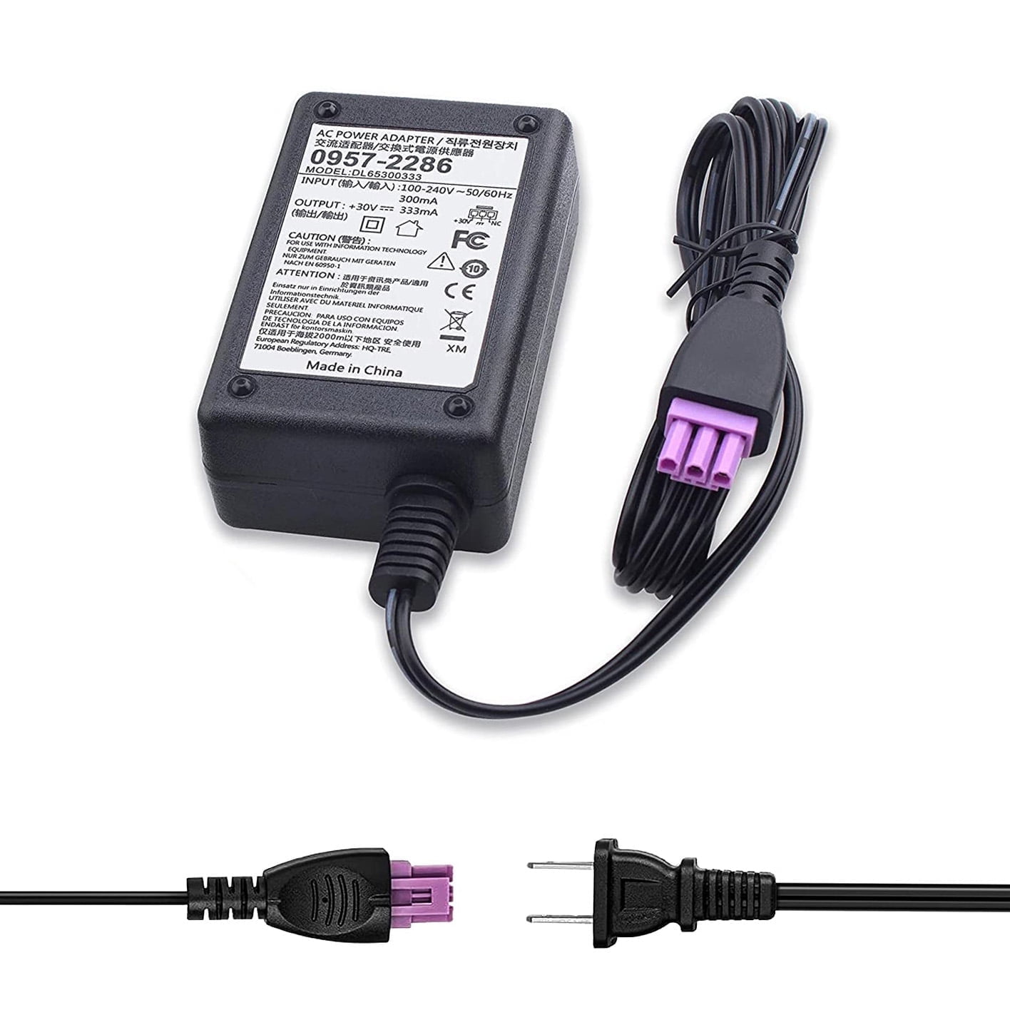 30V 333mA AC Adapter for H-P 0957-2286 0957-2290 0957-2398 Deskjet 1000 ...