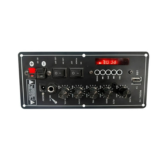 30W-120W Power Amplifier Board USB FM Radio TF Player Subwoofer ...