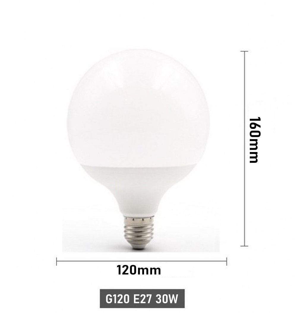 30W 20W 15W E27 LED Bulb 220-240V G80 G95 G120 Energy Saving Global ...