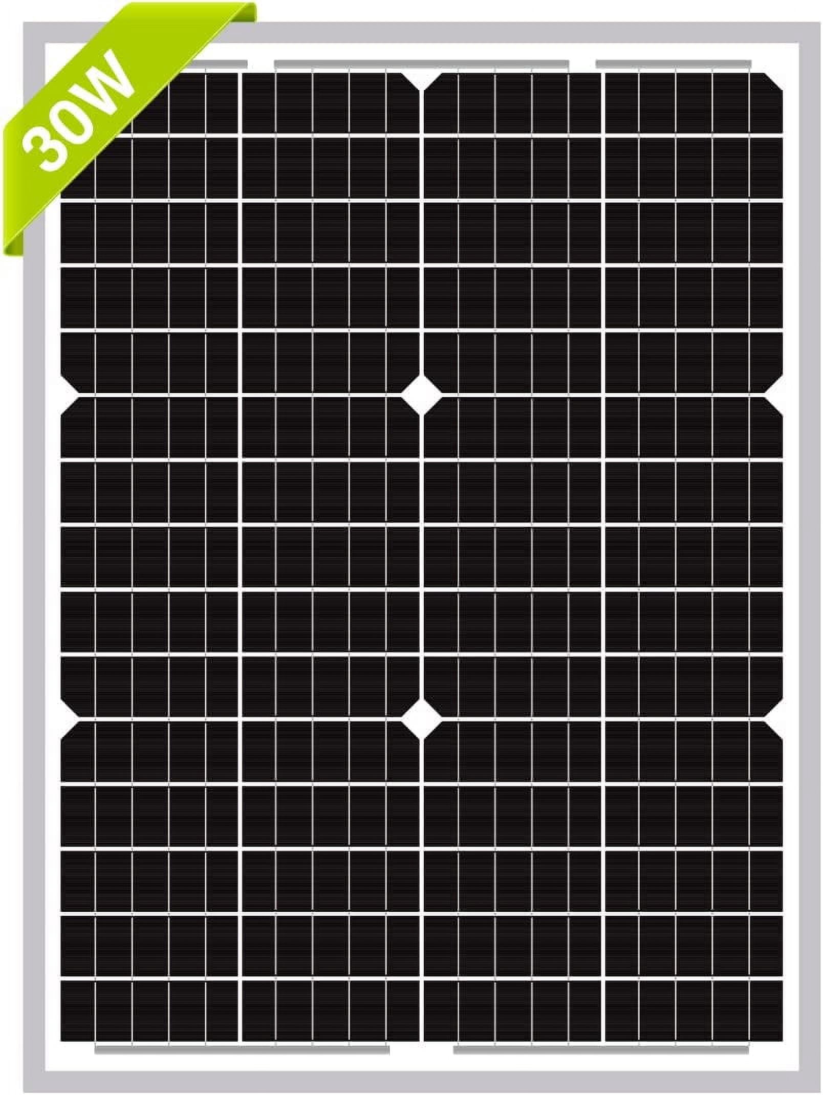 30W 24V Solar Panel High-Efficiency Monocrystalline 24V PV Module ...