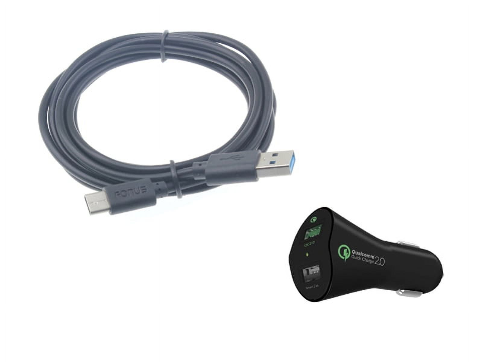 30W Fast Car Charger for Samsung Galaxy A14 5G Phone - 2-Port USB 6ft ...