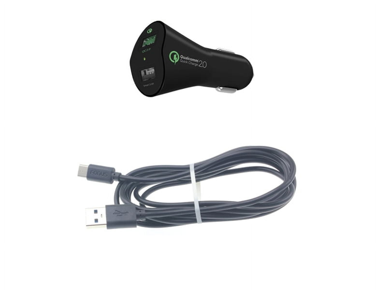 30W Fast Car Charger for Samsung Galaxy XCover6 Pro Phone - 2-Port USB ...