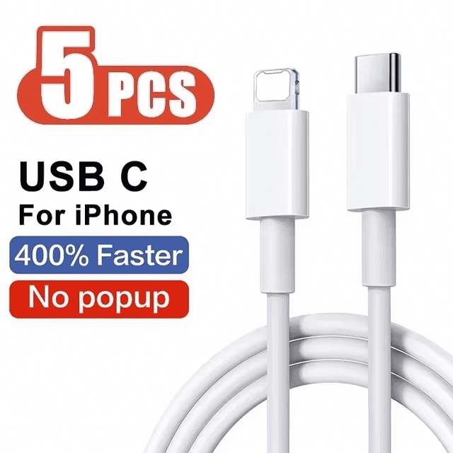 30W Fast Charging Cable For Apple iPhone 14 13 12 11 Pro Max Mini USB C ...