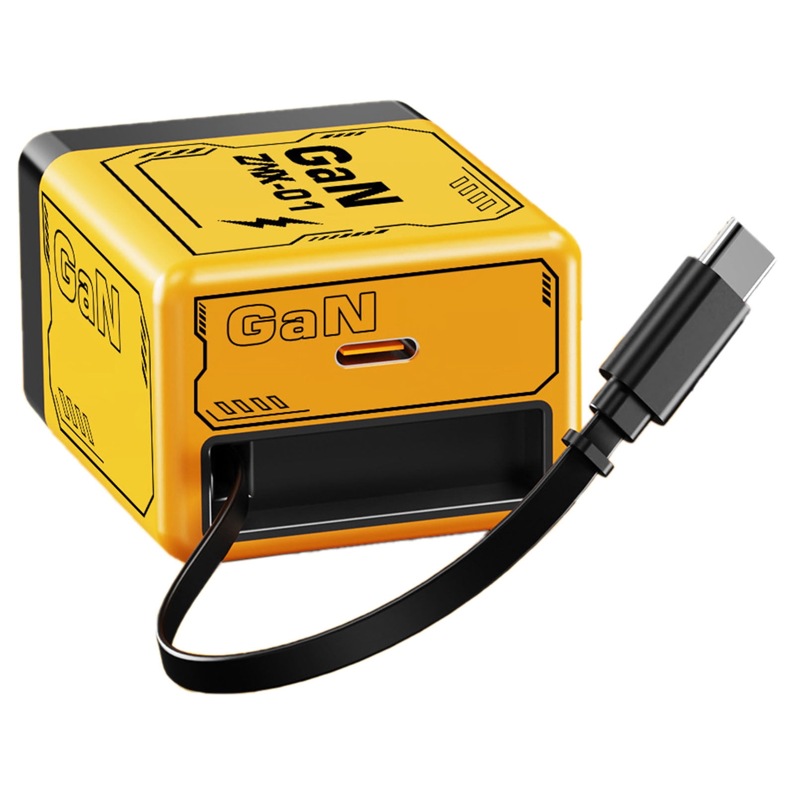 "30W GaN Port Charger With Retractable PD Fast Charging Block For ...