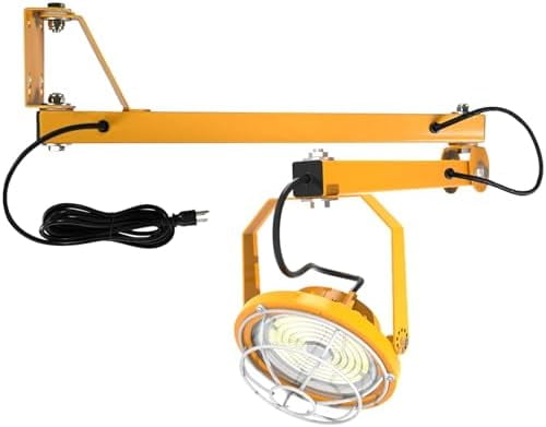 30W LED Loading Dock Light - 40'' Swing Folding Arm, 4200LM 5000K 360 ...