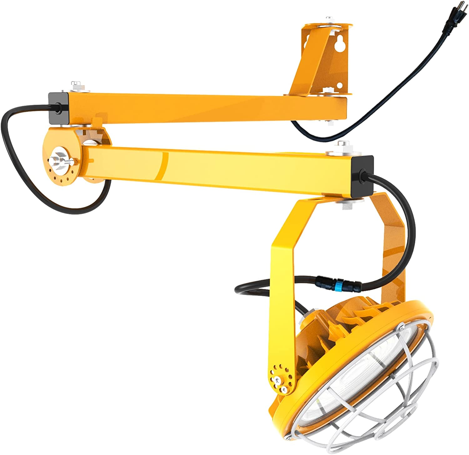 30W LED Loading Dock Lights with 40” Swing Single Folding Arm, 5000K ...