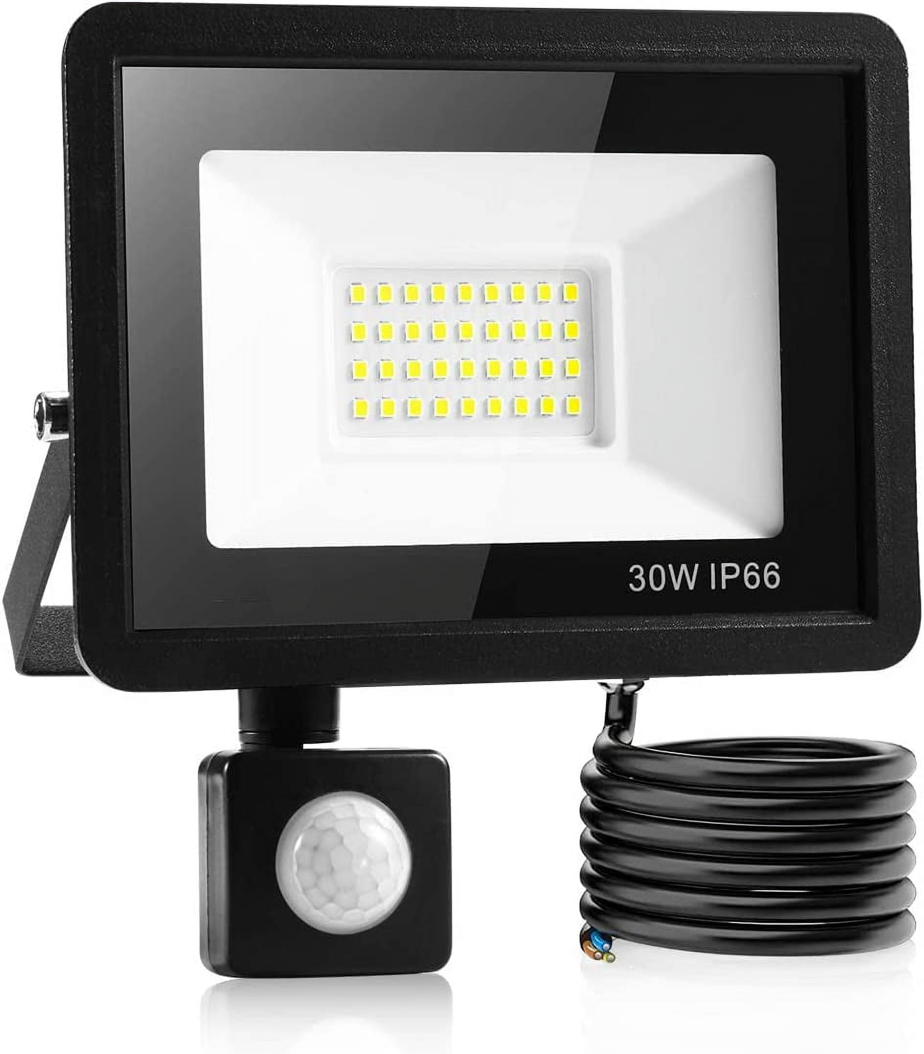 30W Led Floodlight Outdoor Sensor, Ip66 Waterproof Outdoor Light Sensor, Cool White Light ...