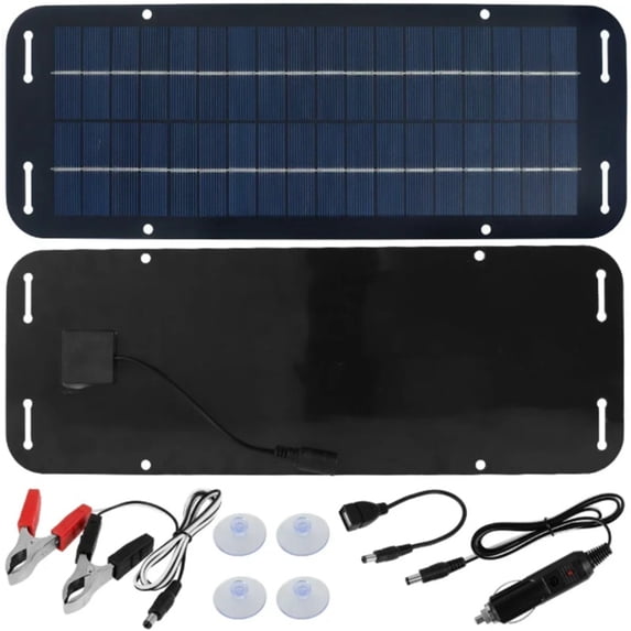 30W Portable Solar Panel Kit, IP65 Waterproof 12V High Efficiency Solar ...