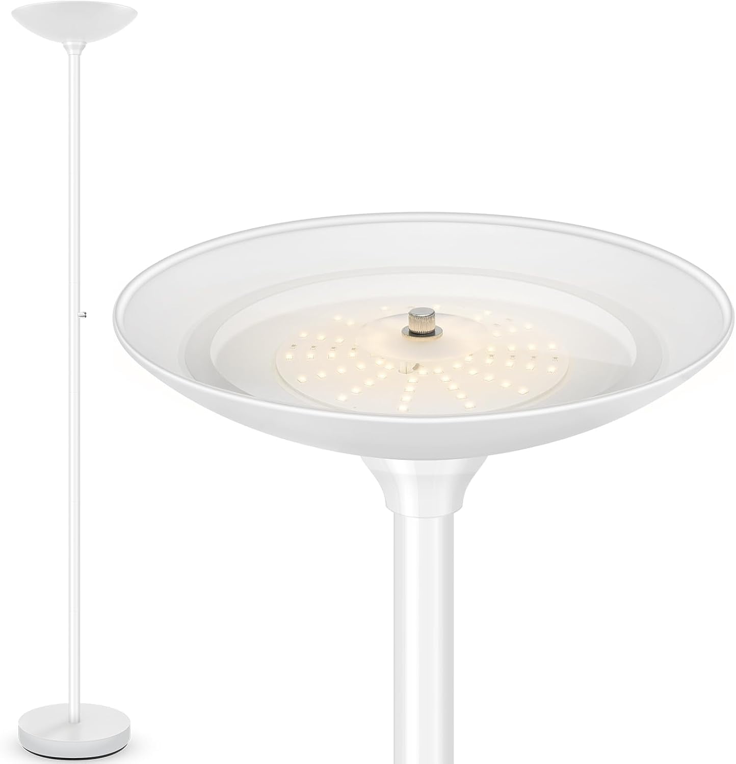 30W Torchiere Floor Lamp - 3600LM Super Bright LED Floor Lamp, 71 Inch ...