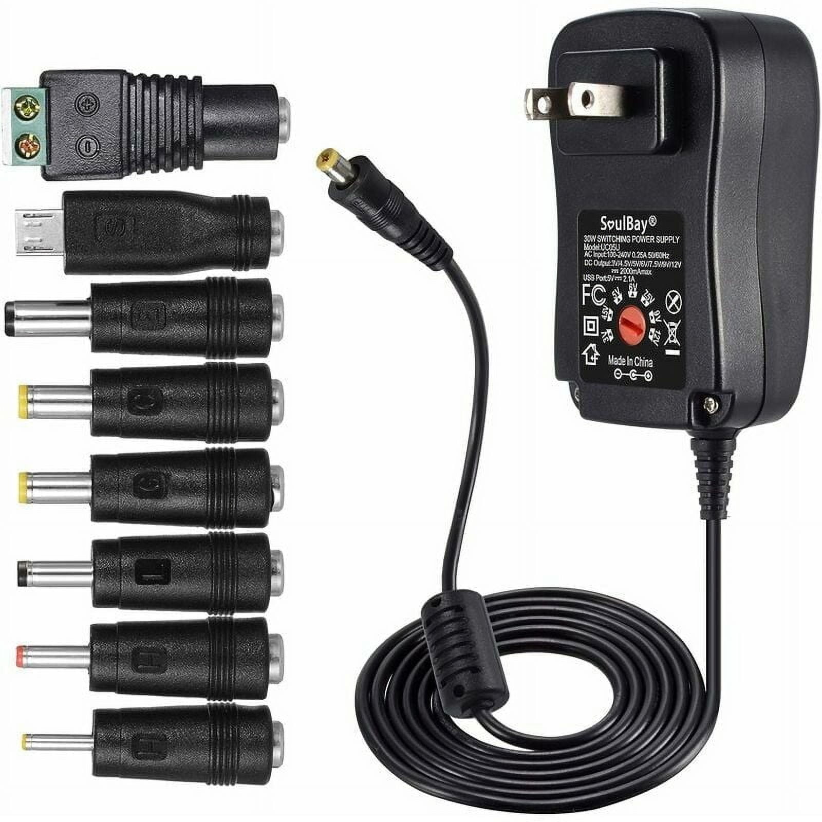 30W Universal Adapter Switching Power Supply With 8 Selectable Adapter ...