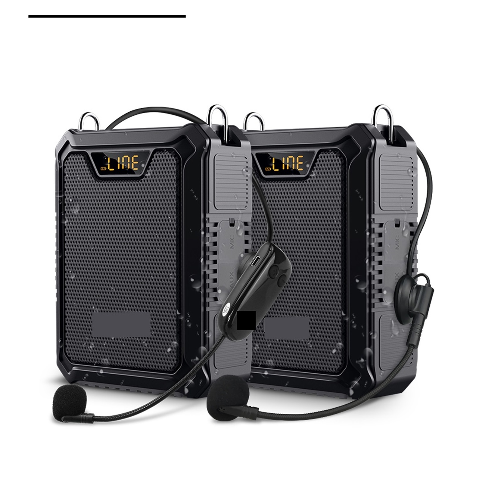 30W Waterproof Portable Audio Voice Amplifier Loudspeaker Bluetooth ...