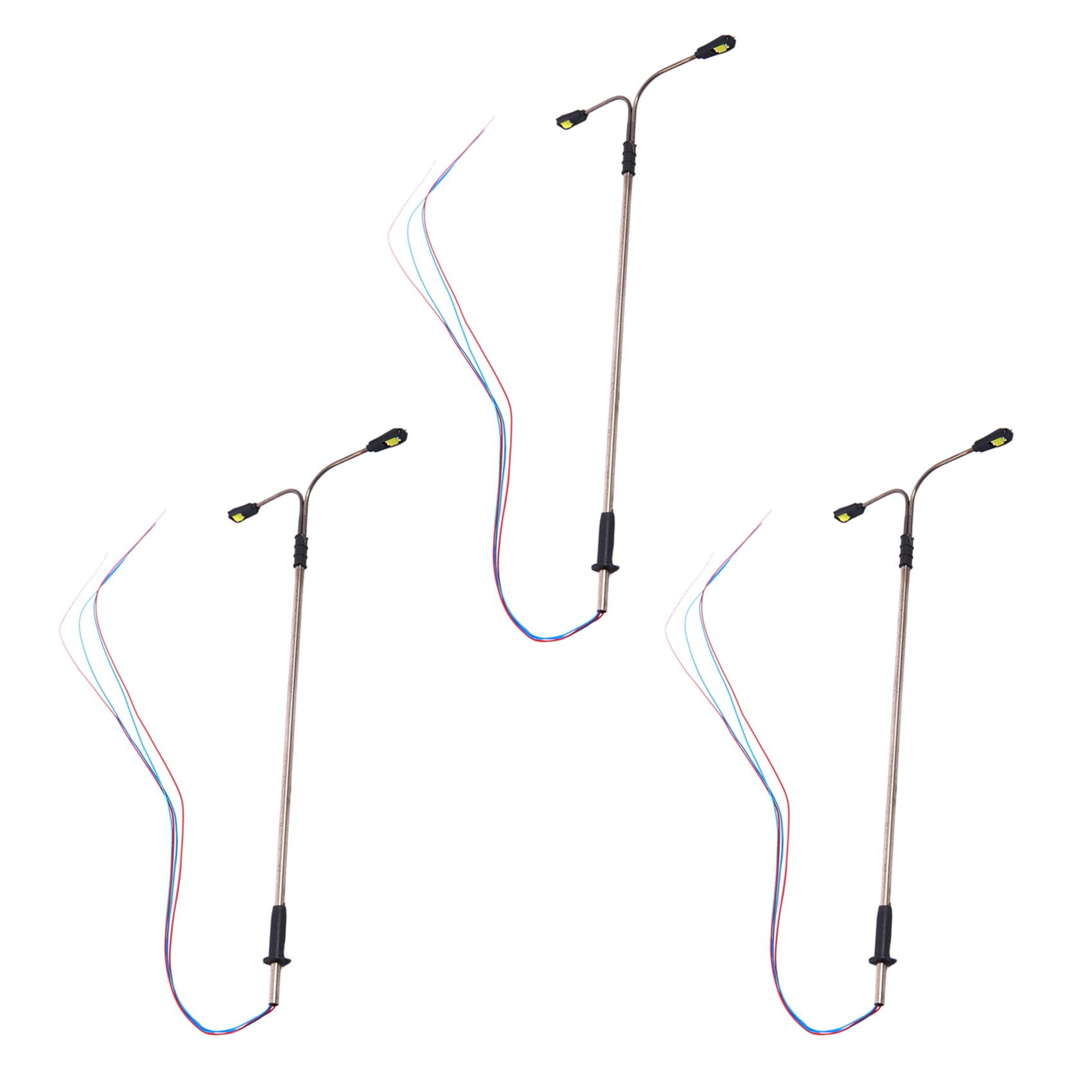 30X 2LED 1:100 Scale Street Light Scenery Mini Lamppost for Sand Table Model Lamp Post for Train ...