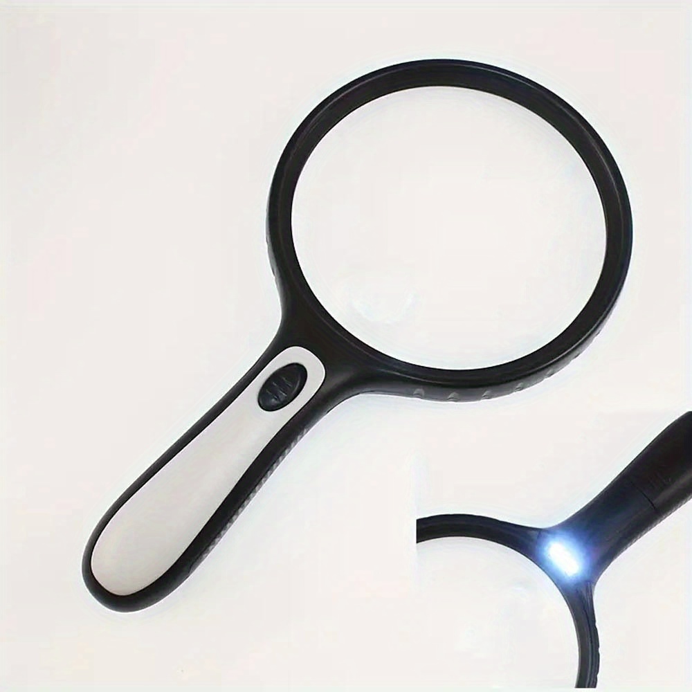 30X/ 60X Handheld Magnifying Glass, With LED Lighting, High-power ...