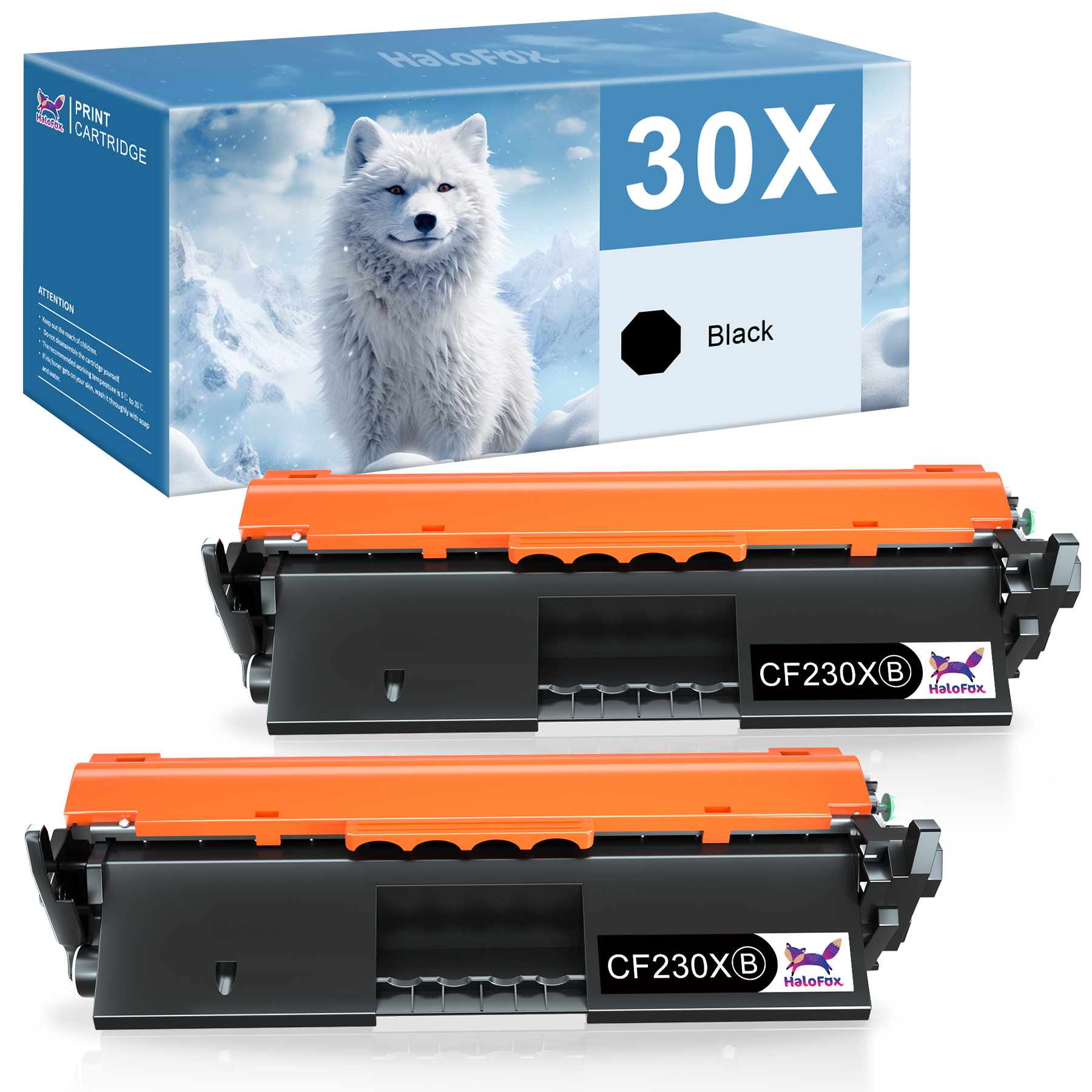 HP 30X (CF230X) Black High Yield LasetJet Toner Cartridge, 2-Pack ...