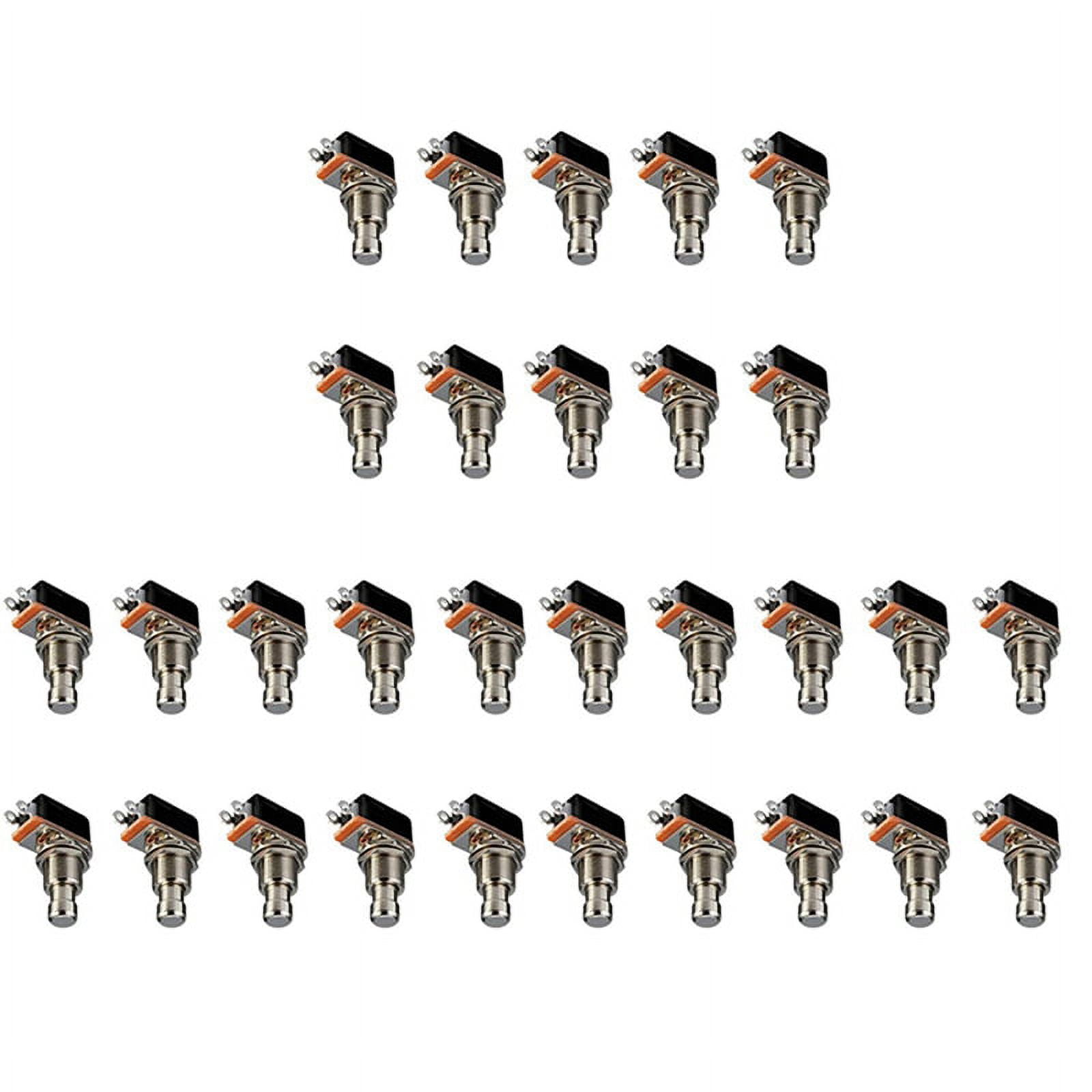 30X Guitar Effects Pedal Box Momentary SPST Button Stomp Foot Switch ...