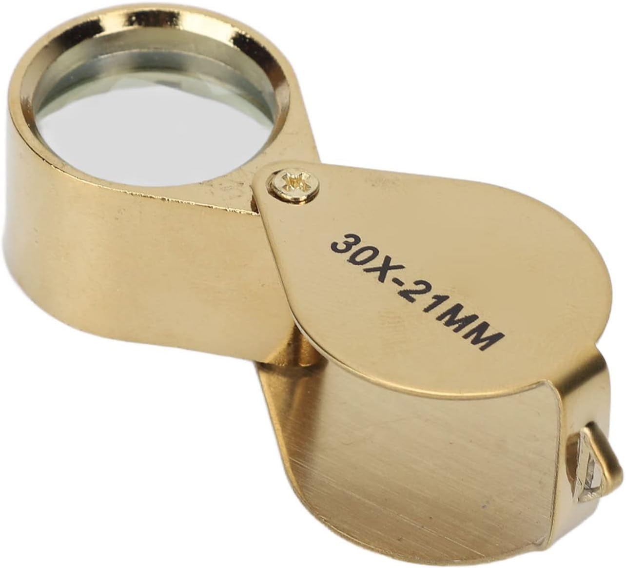 30X Jeweler Loupe Foldable Zinc Alloy Glass Pocket Loupe All Optical ...