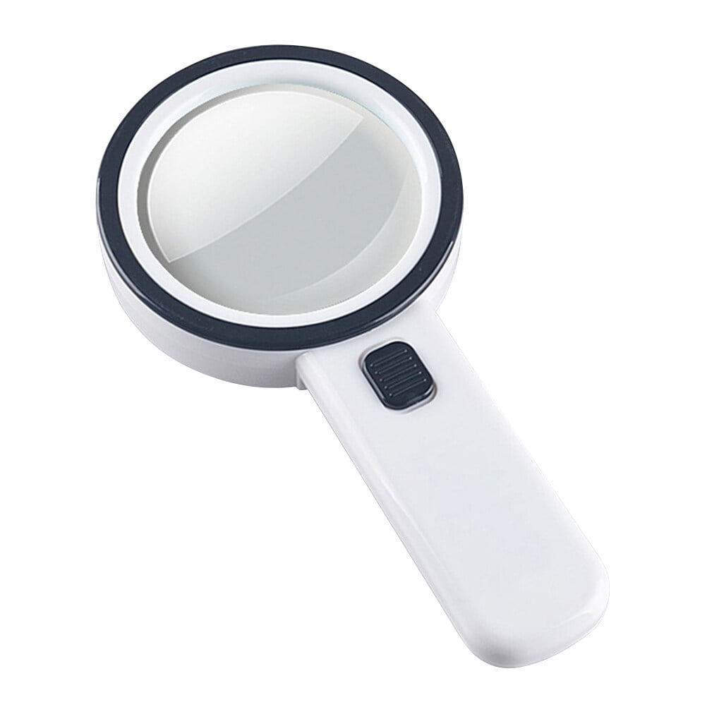 30X LED Handheld Magnifying Glass with 12 LED Lights Illuminated ...
