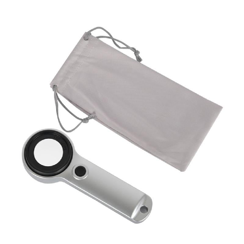 30X Magnifying Glass LED Illuminated Eye Loupe Magnifier Handheld ...