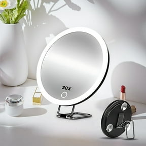 Apercolorier Portable LED Makeup Mirror with Three Light Modes, 1x ...