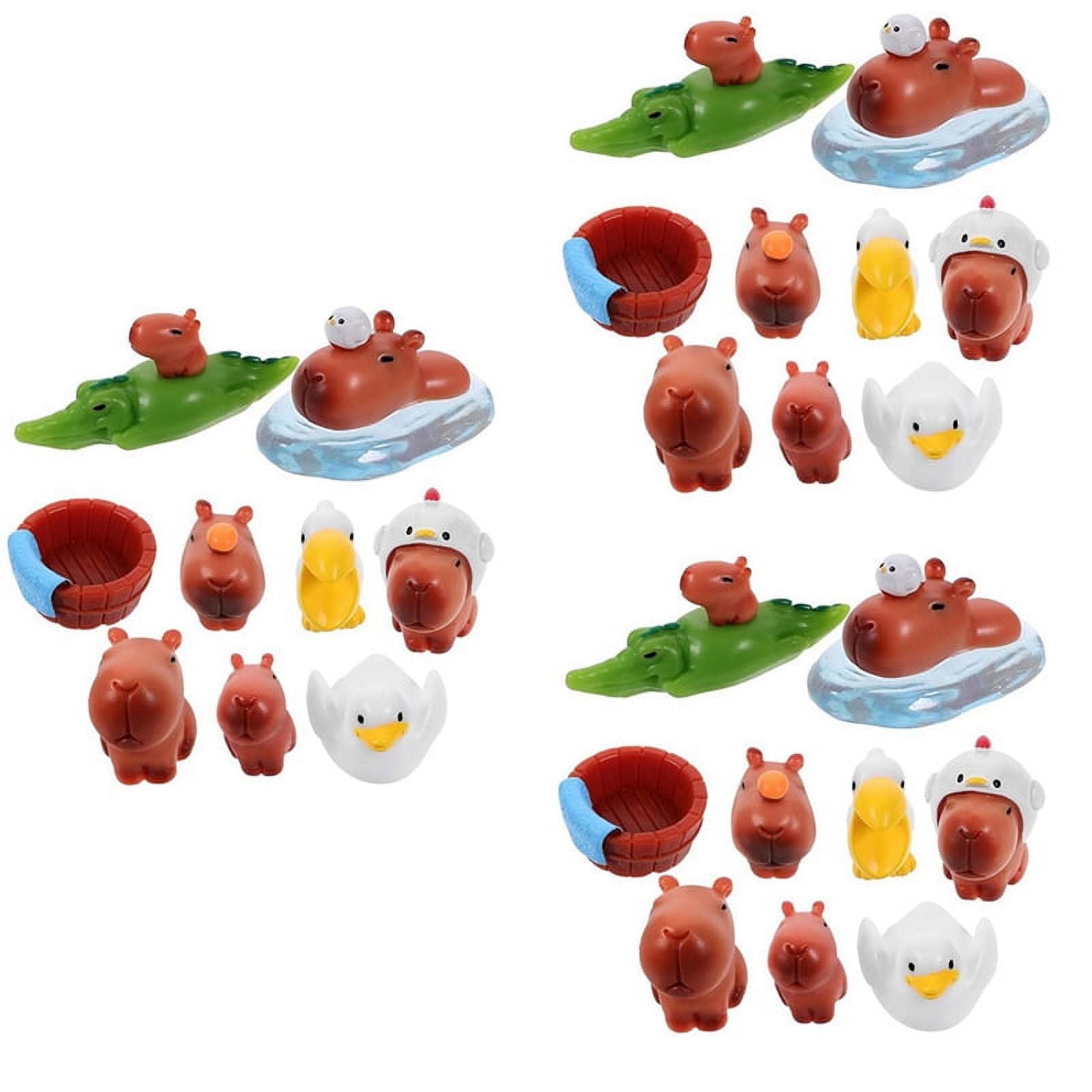 30X Resin Capybaras Ornaments Tiny Animal Figurine Miniature Capybaras ...