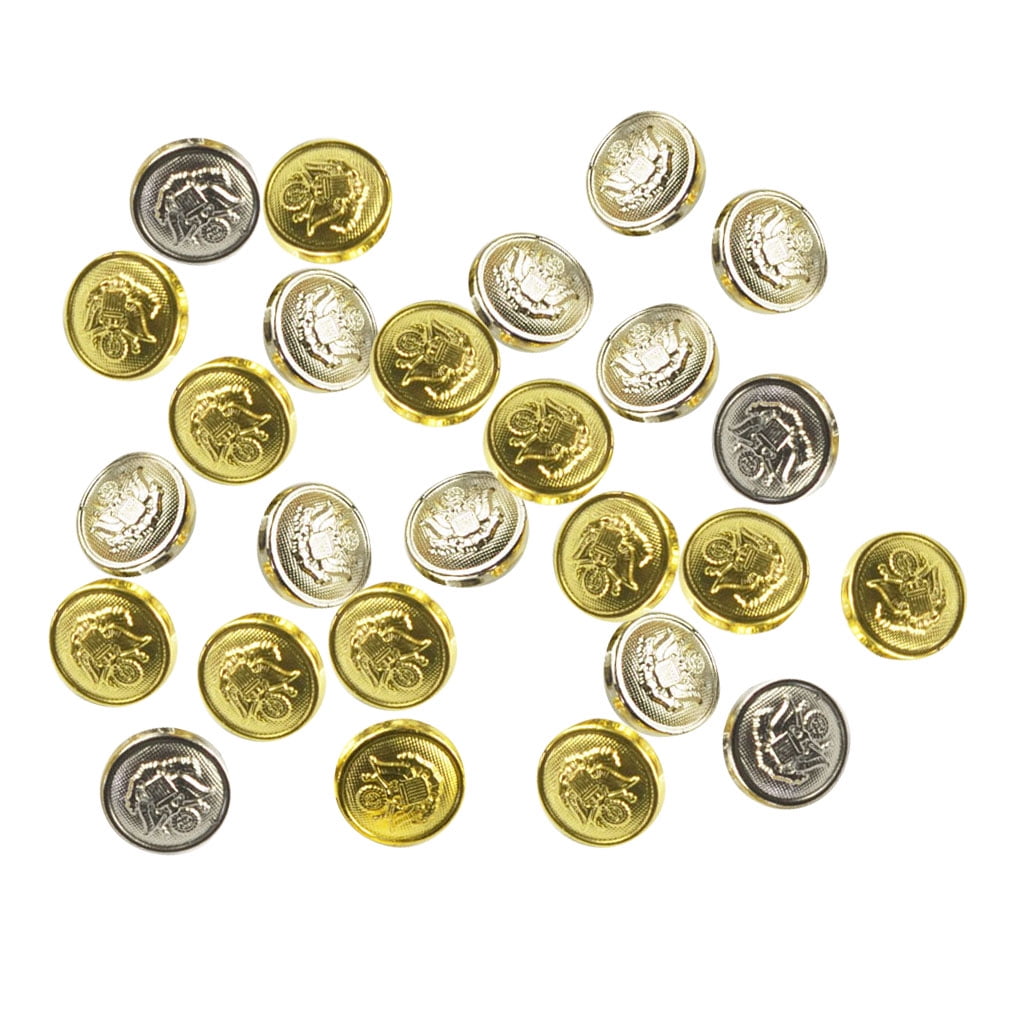 30X Round Button Sewing Coat Shirt - Walmart.com