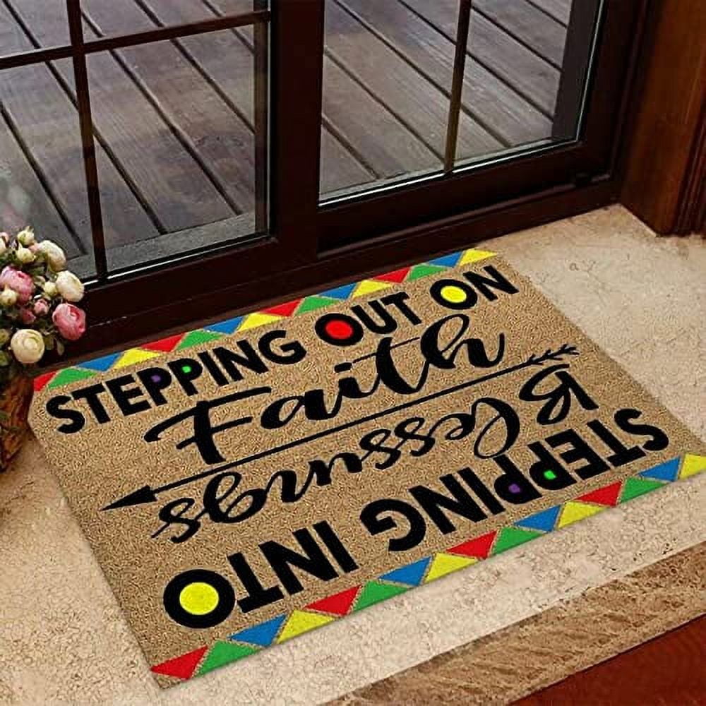 30X17 Inch Door Mat Indoor Porch Welcome Flannel Bathmat Nice Doormat ...