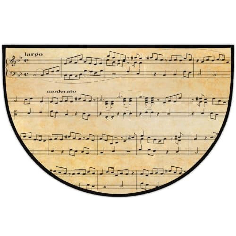 30X17 Inch Music Note Pattern Indoor Doormat Front Door Mat Non Slip ...