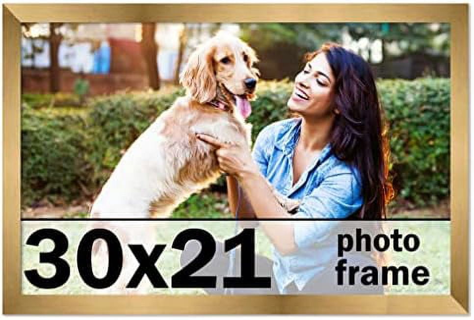 30X21 Frame Bronze Picture Frame - Modern Photo Frame Includes UV Guard ...