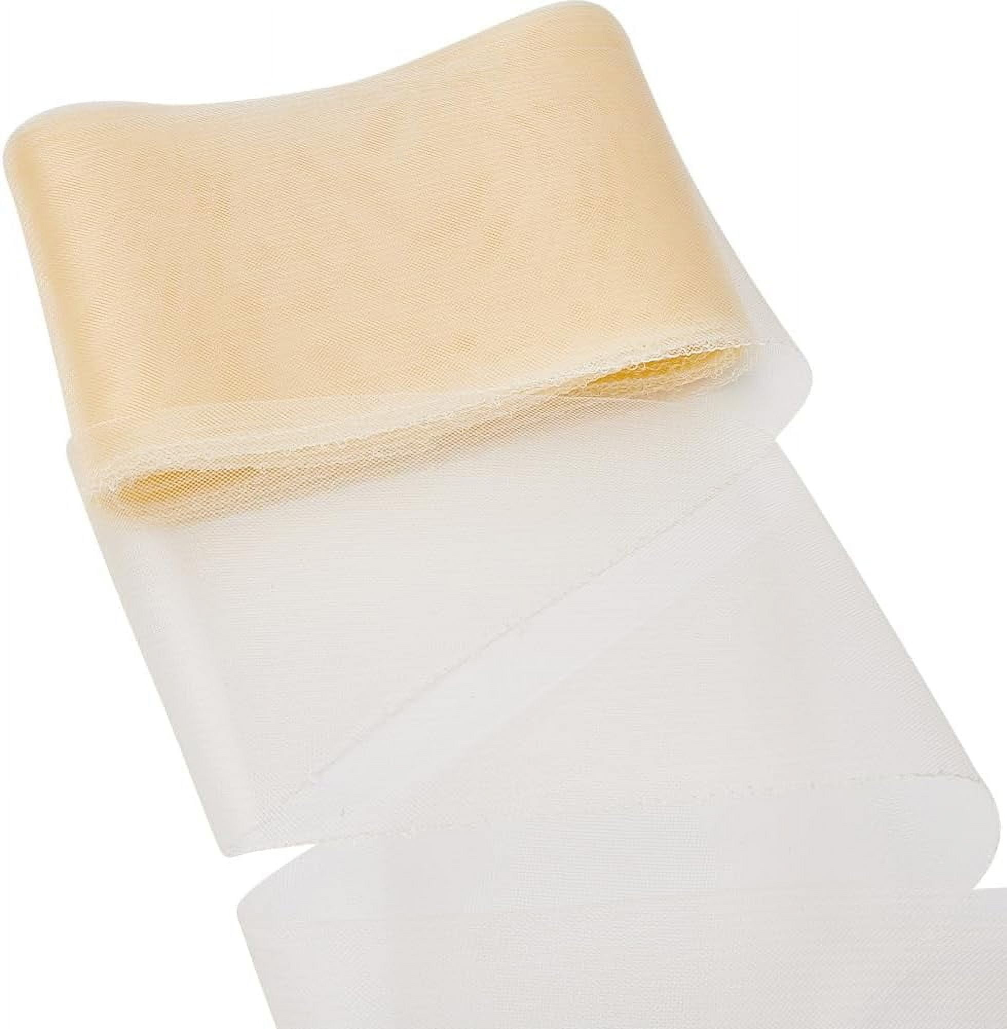 30Yards Champagne Yellow Pleated Horsehair Braid 6.3inch Polyester ...