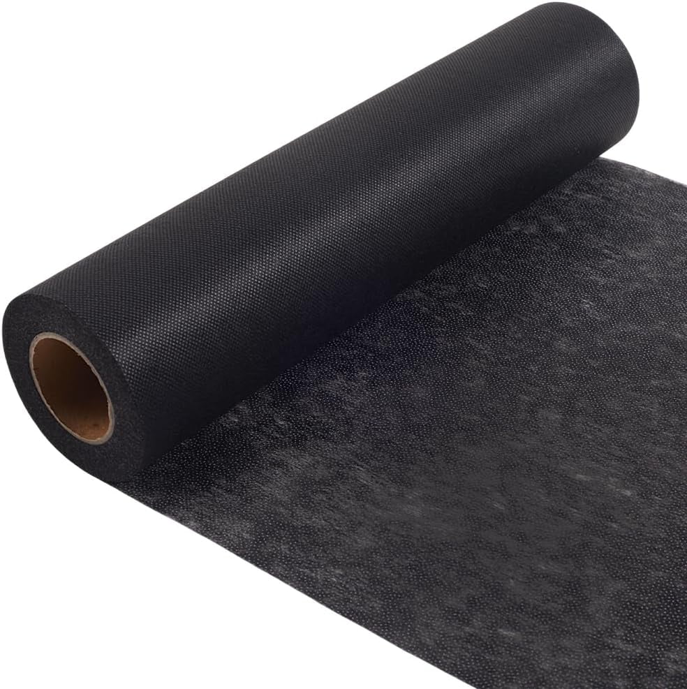 30Yd x 11.8'' Black Iron on Fusible Interfacing Fabric Textiles Light ...