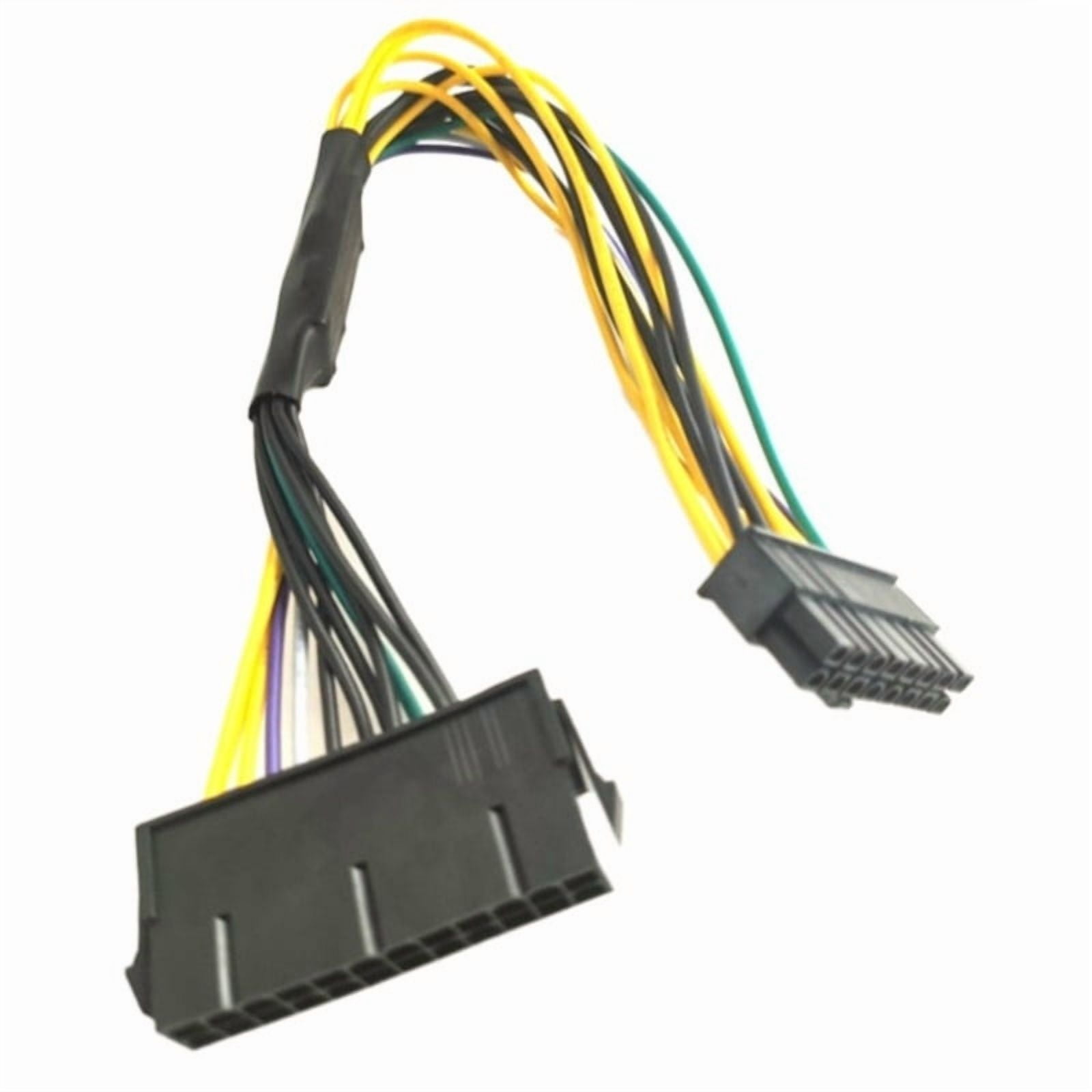 30cm/11.81" PVC Cable 24Pin to 16Pin ATXs Power Adapter Cable for ...