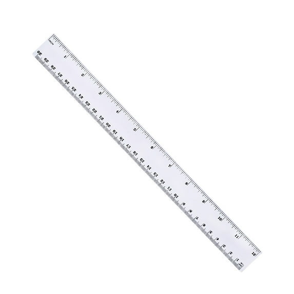 30cm 12 Inch Transparent Ruler with Measurement Scales for Academic and ...