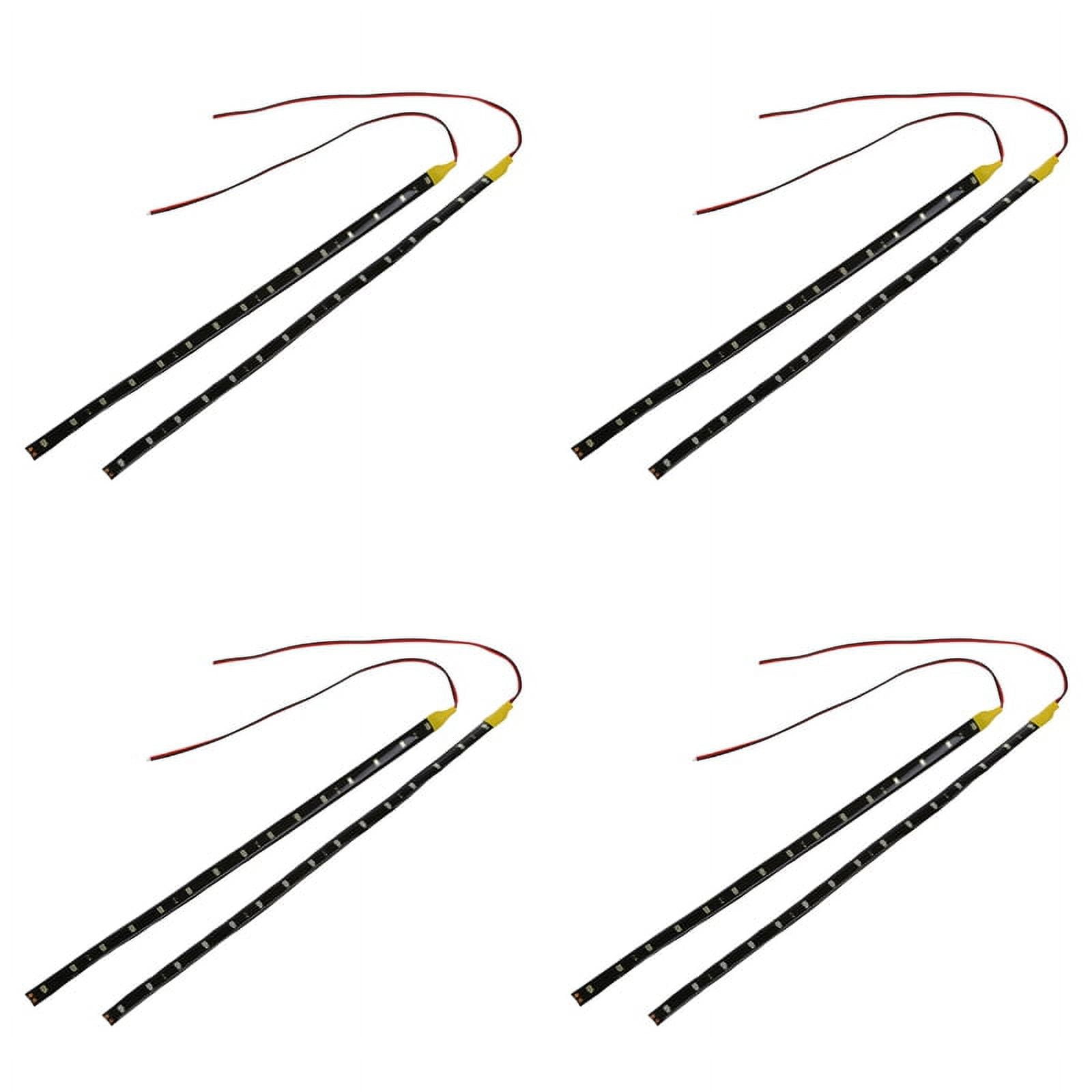 30cm 15 LED Flexible Car Auto Strip Neon Light Lamp Orange - Walmart.com