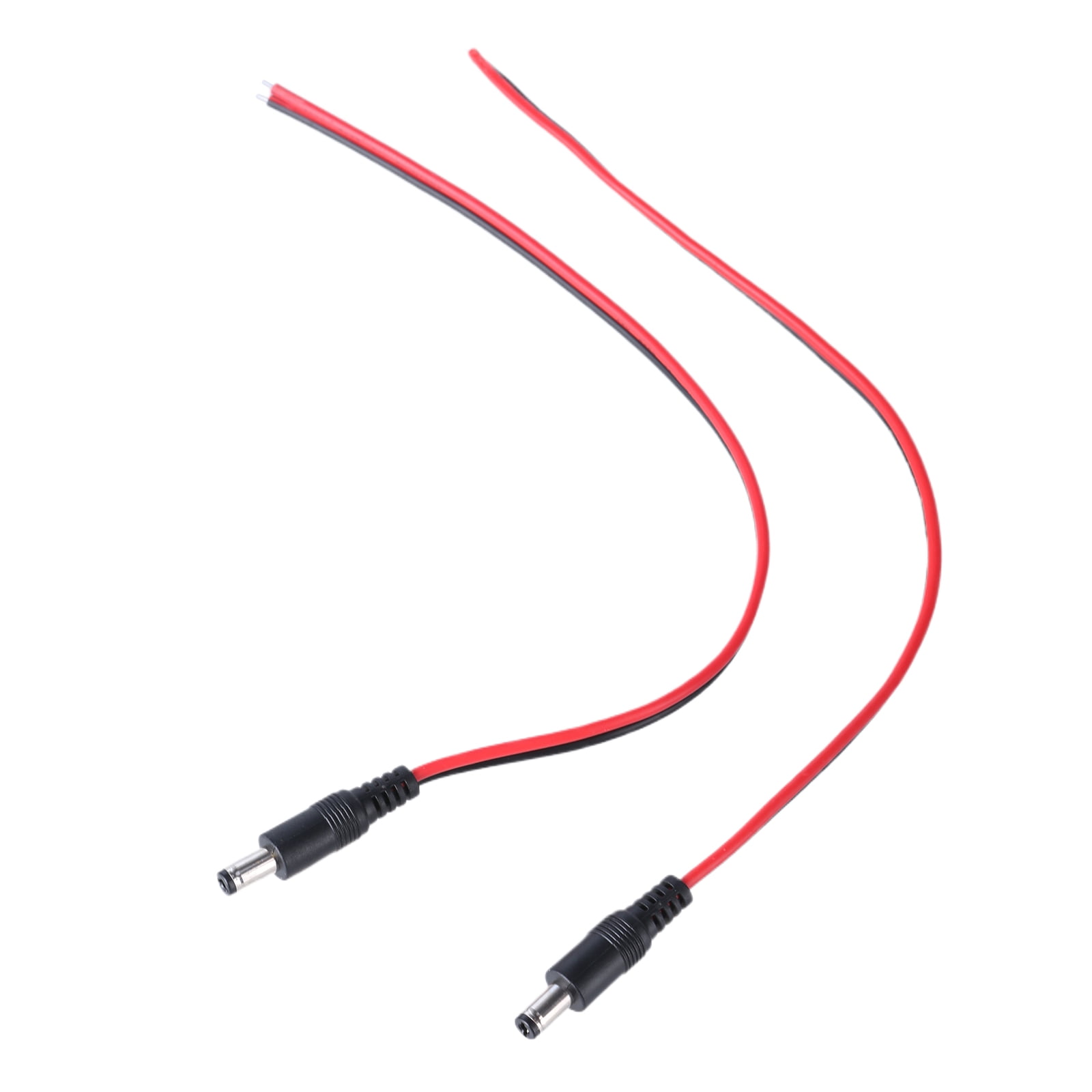 30cm 18AWG DC5521 Power Cable Double Colored Twin Wire Line with 5.5x2 ...